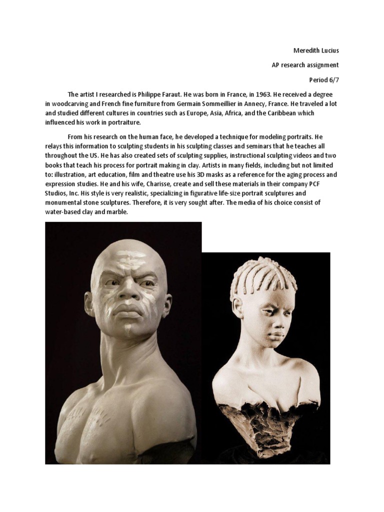 Philippe Faraut: Master of Portrait Sculpture | PDF