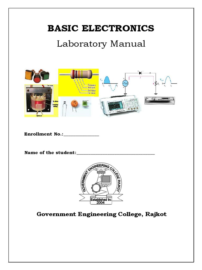 Basic Electronics Lab Manual | PDF | Rectifier | P–N Junction Basic Electronics Lab Manual | PDF | Rectifier | P–N Junction