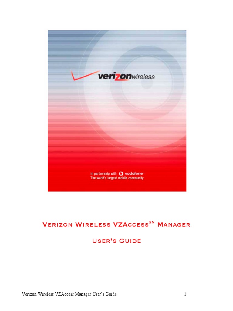 VZAccess Manager User's Guide | PDF | Installation (Computer Programs ...