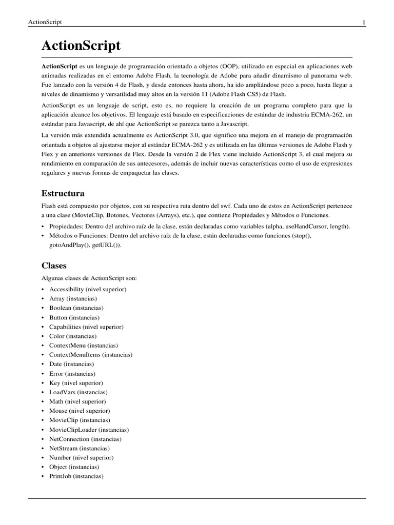 Action Script | PDF | Script de acción | Programación de computadoras