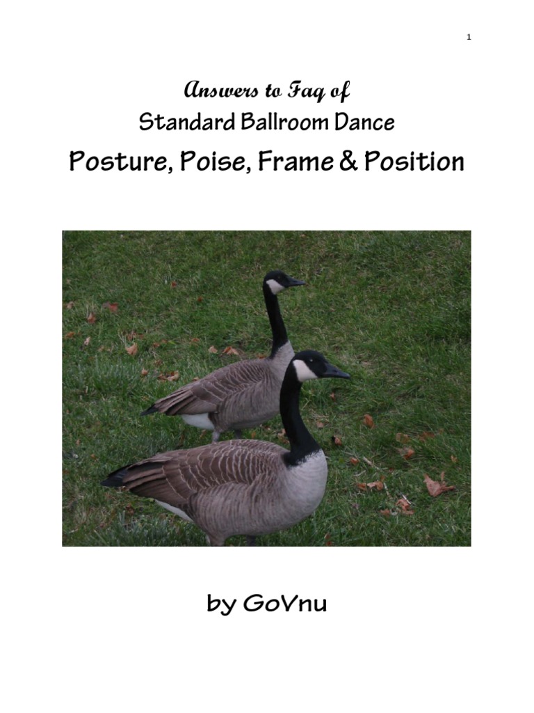 Ballroom Dance Posture and Poise Guide | PDF | Hand | Human Anatomy