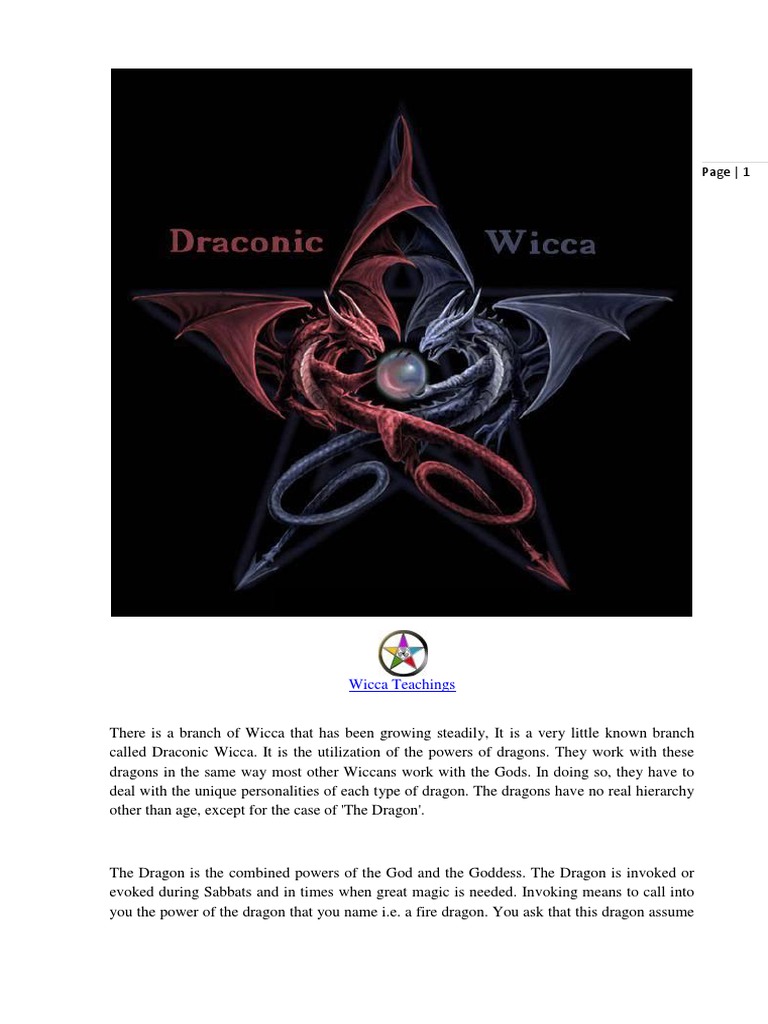 Wicca Teachings Pdf Wicca Mythology