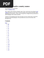Country Adjectives & Demonyms Guide | PDF | Grammatical Gender | Plural