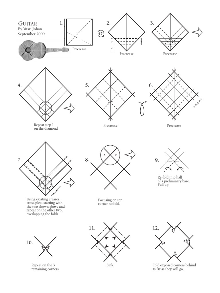 Guitar Origami