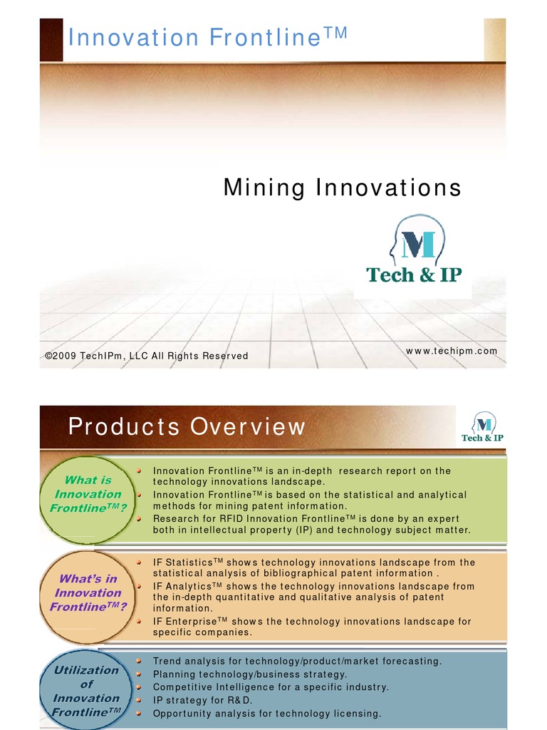 Innovation Frontline: Mining Innovations Mining Innovations | PDF ...