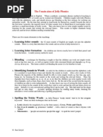 Jolly Phonics Tricky Words Spelling Lists | PDF