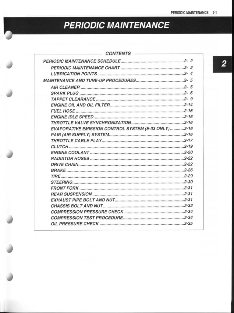 Motorcycle Periodic Maintenance Guide | PDF | Language Arts ...