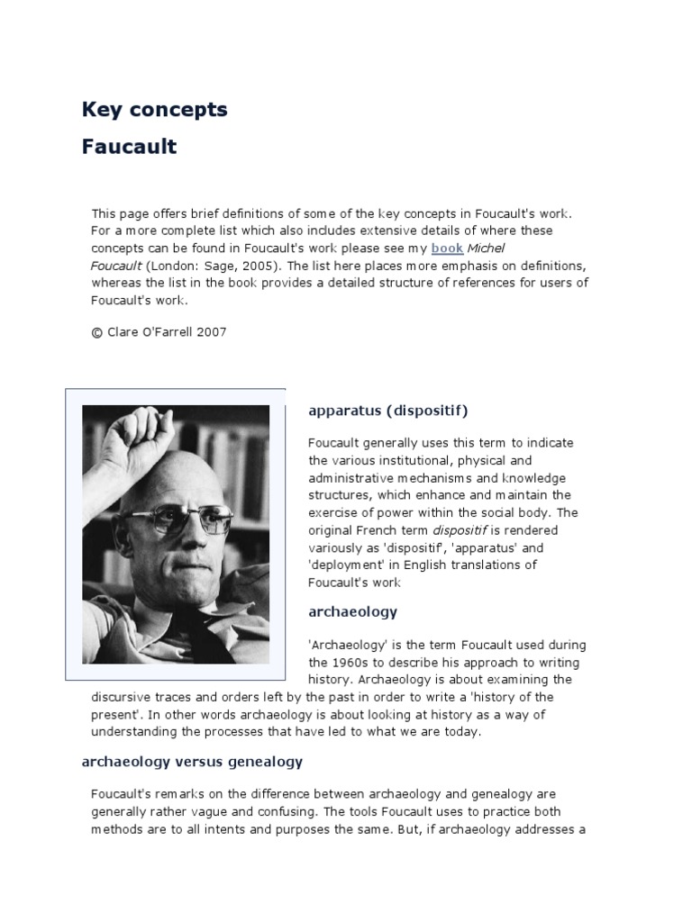 Key Concepts | Discourse | Michel Foucault