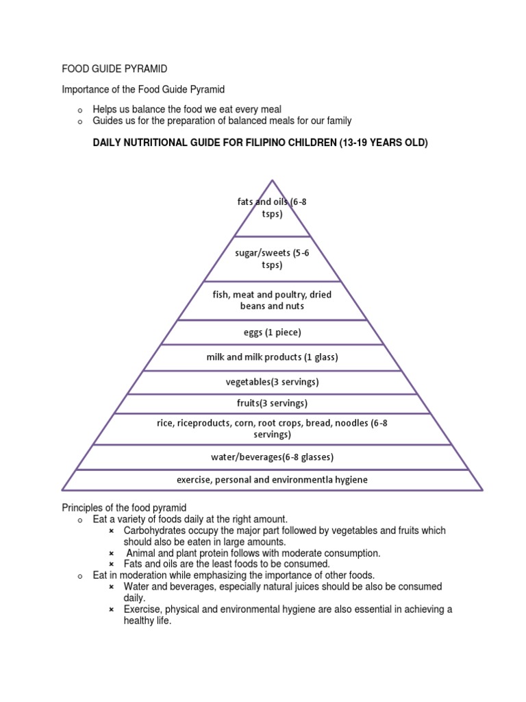 Food Guide Pyramid | PDF | Foods | Nutrition