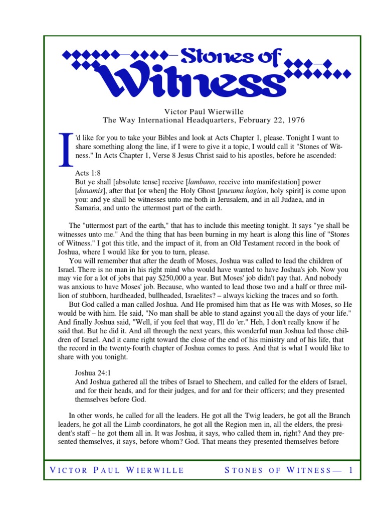 Stones of Witness | PDF | Joshua | Abraham