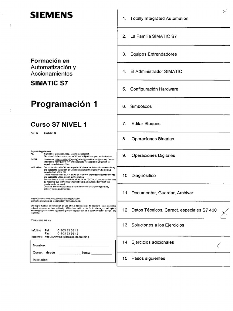 Programacion-1 Con Step 7 | PDF