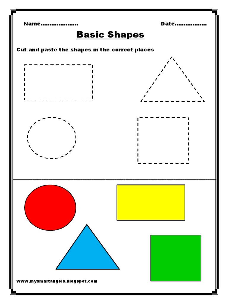 Shapes Worksheets For Preschool and Kindergarten | PDF | Shape ...