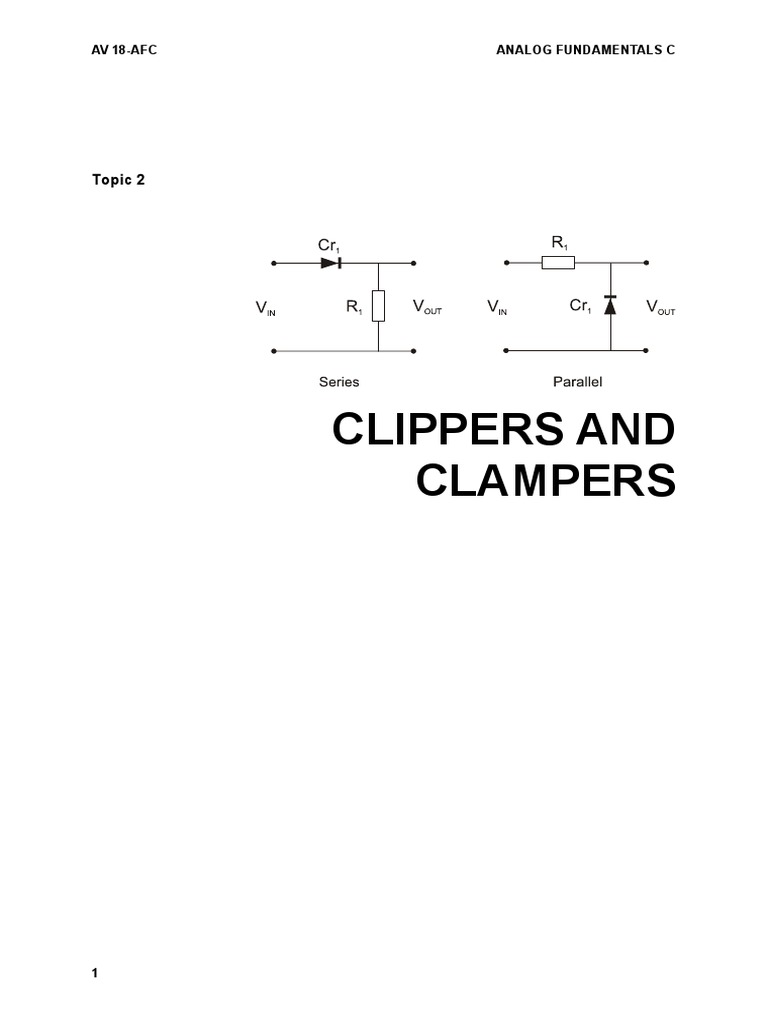 Clipper Clamper | PDF | Electrical Engineering | Electromagnetism