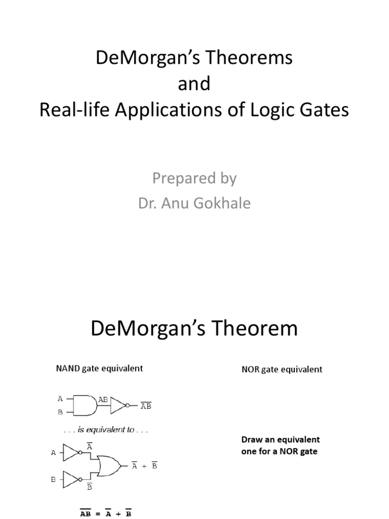 Real-Life Applications of Logic Gates | PDF | Logic Gate | Boolean Algebra