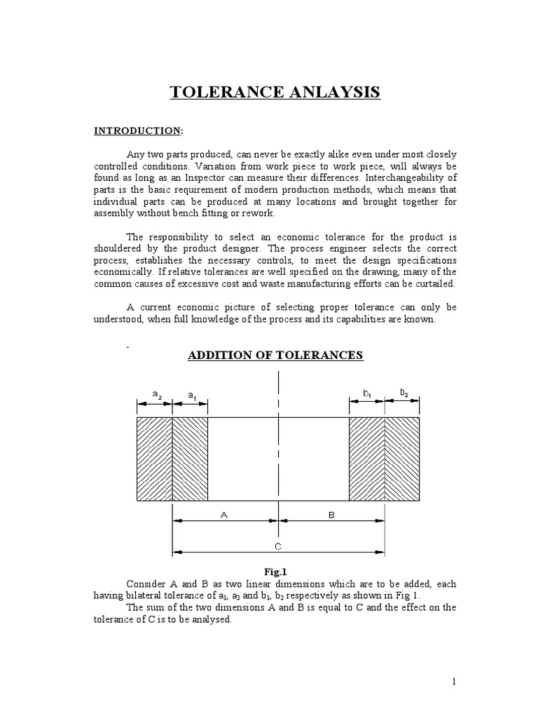 Tolerance Analysis 09.04.03 | Engineering Tolerance | Mathematics