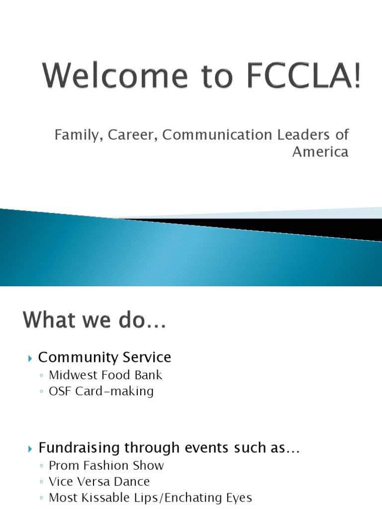 FCCLA Activities and Chicago Trip Guide | PDF