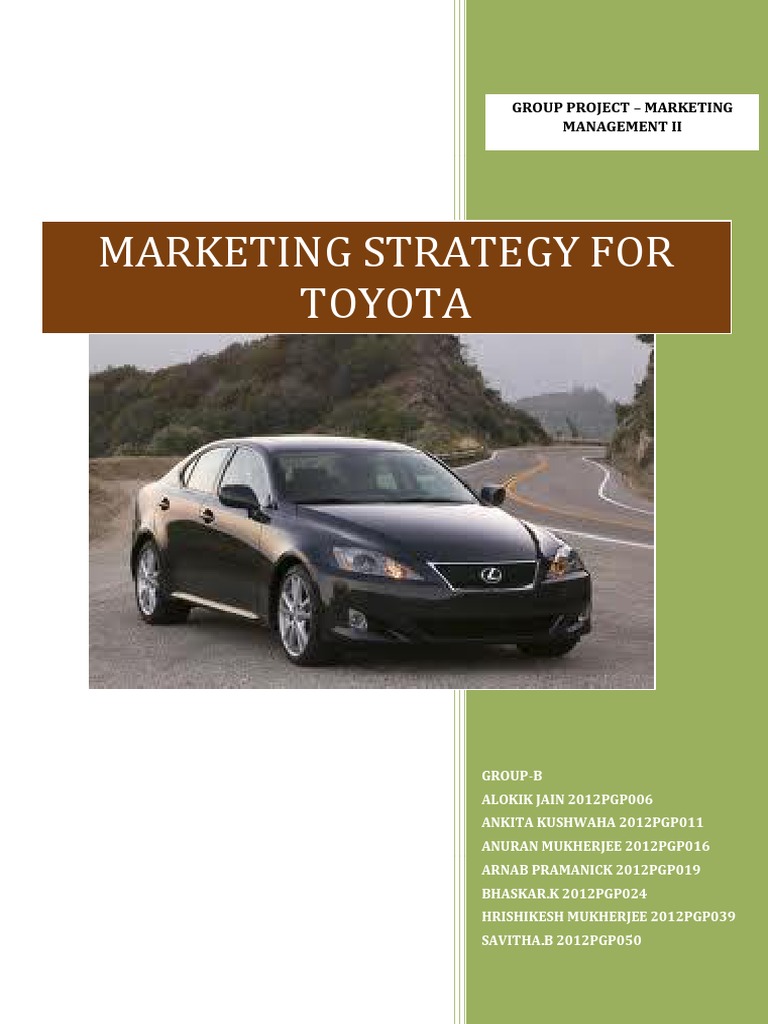 Toyota Marketing Strategy | PDF | Toyota | Strategic Management