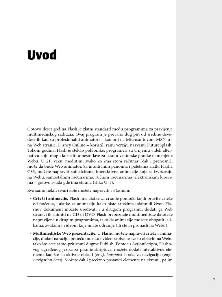 Uvod U Flash CS3 Professional | PDF