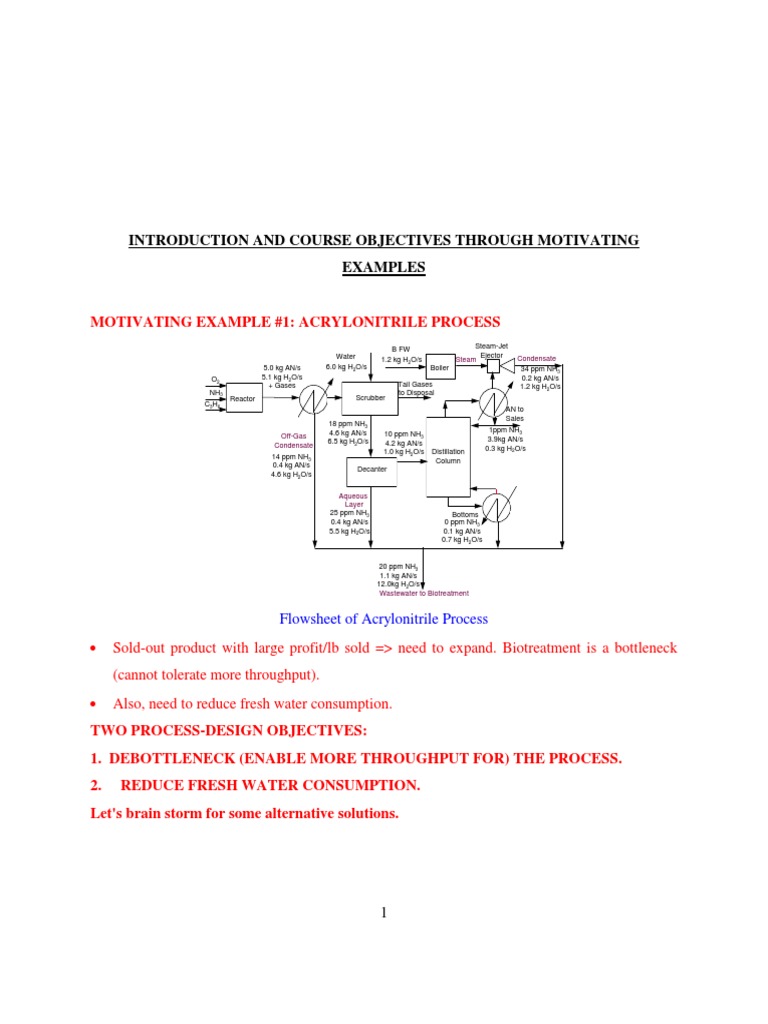 Optimizing Acrylonitrile Production Process | PDF | Petroleum ...