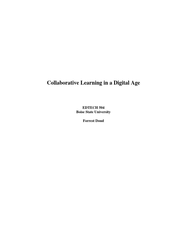 Collaborative Learning in Education | PDF | Constructivism (Philosophy ...