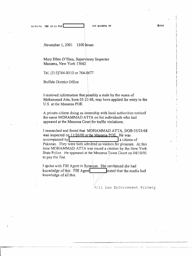 T5 B51 Hijacker Primary Docs - AA 11 1 of 3 FDR - Atta Tab - 11-1-01 ...