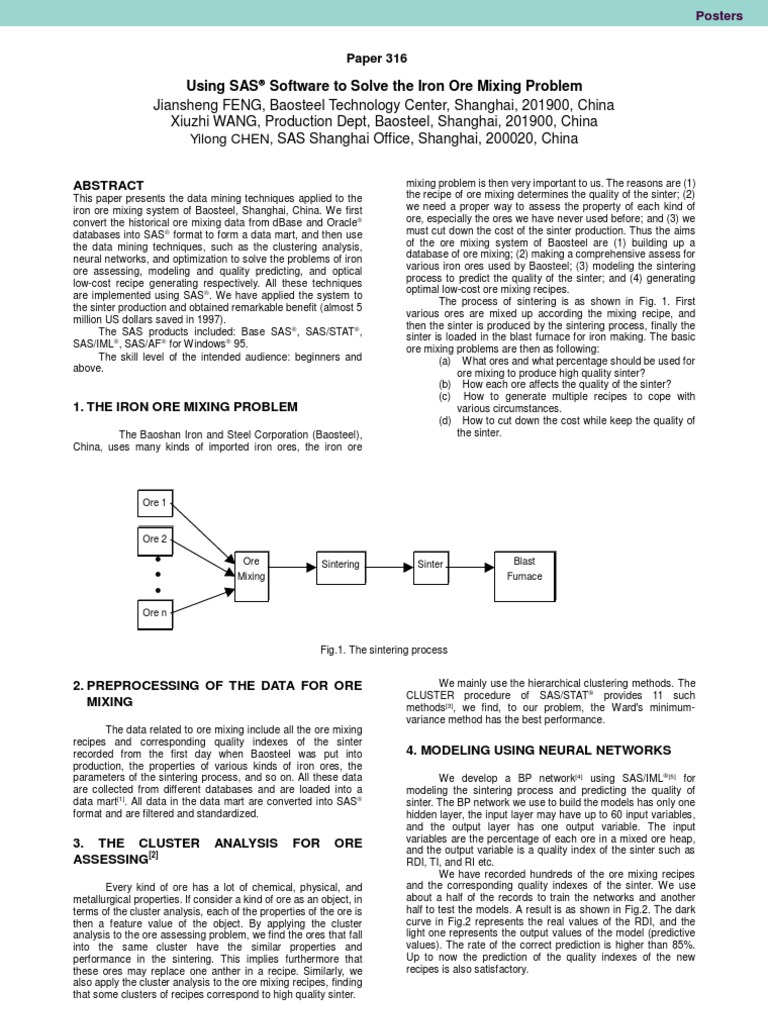 MDMW Iron09 | PDF | Cluster Analysis | Sas (Software)