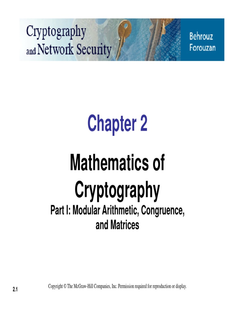Mathematics of Cryptography | PDF | Matrix (Mathematics) | Discrete Mathematics