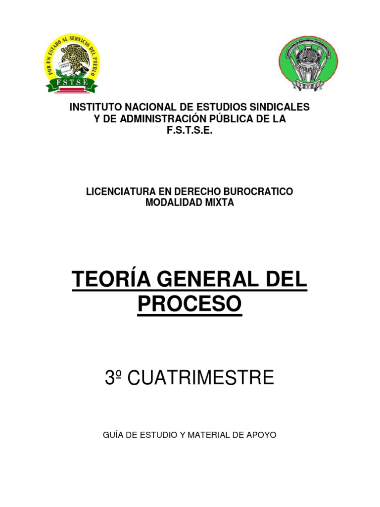 3° Teoria General Del Proceso | PDF | Ley procesal | Jurisdicción