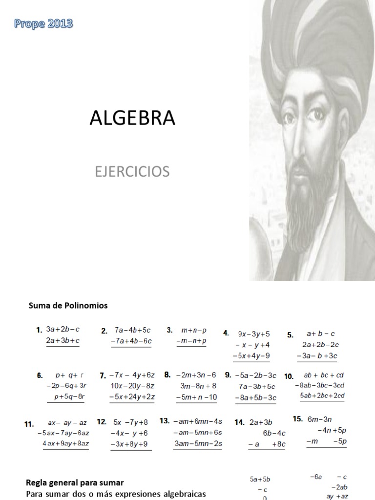 Guía completa sobre los conceptos y procedimientos básicos de álgebra ...