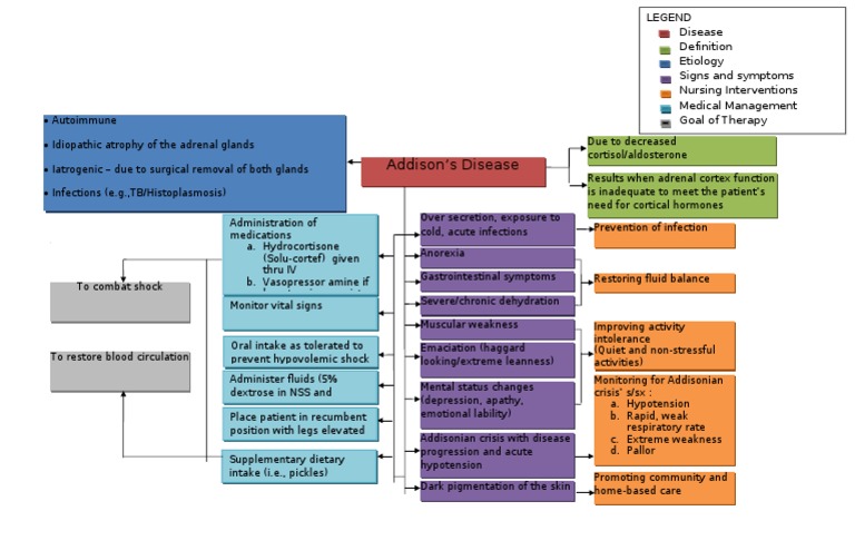 Addison's Disease - CONCEPT MAP
