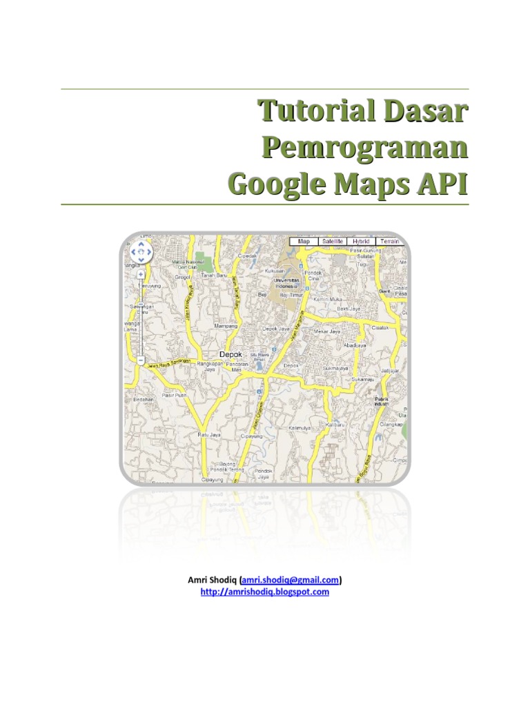Tutorial Dasar Pemrograman Google Maps API | PDF