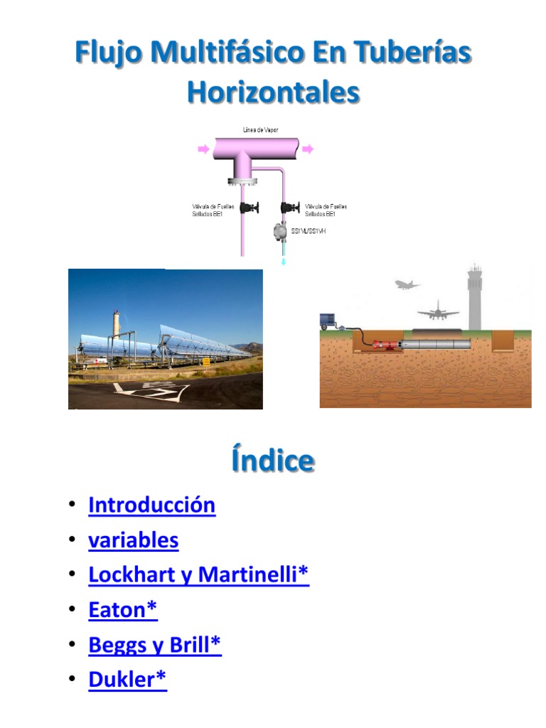 Flujo Multifásico En Tuberías Horizontales