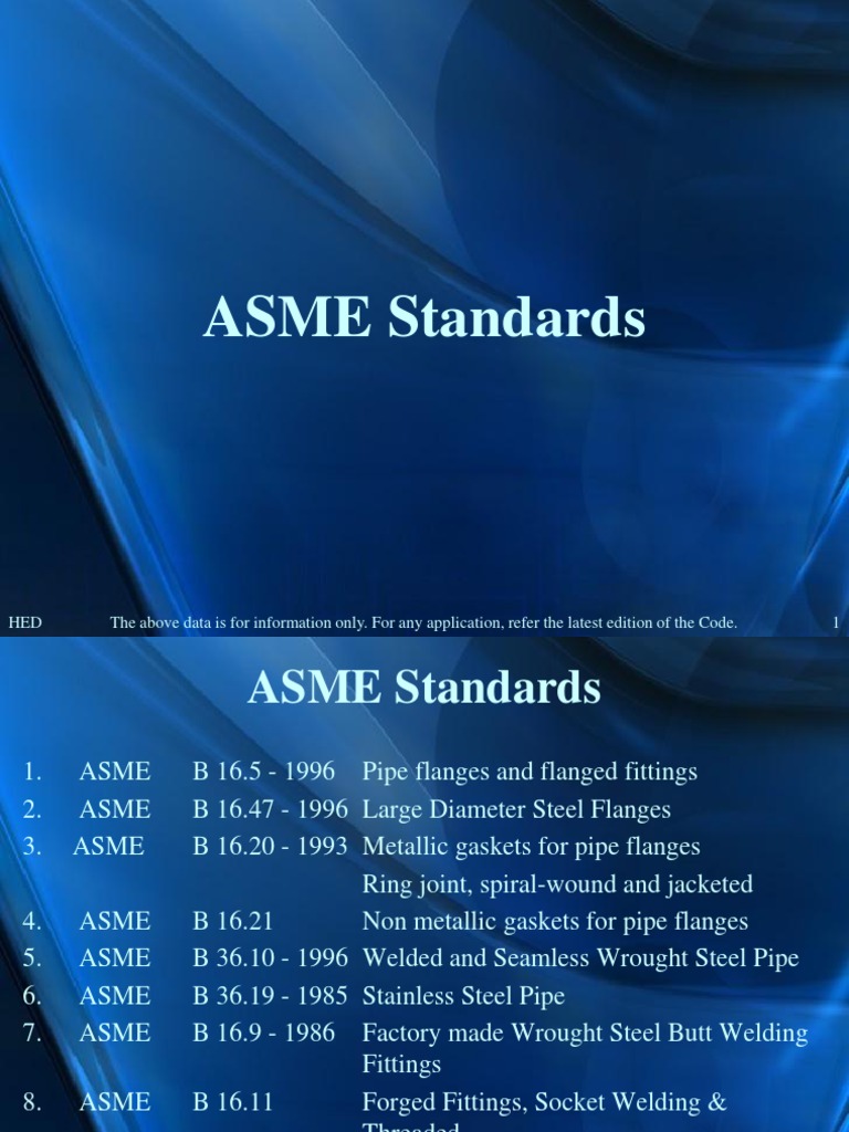 ASME Fittings Standard | PDF | Pipe (Fluid Conveyance) | Gas Technologies