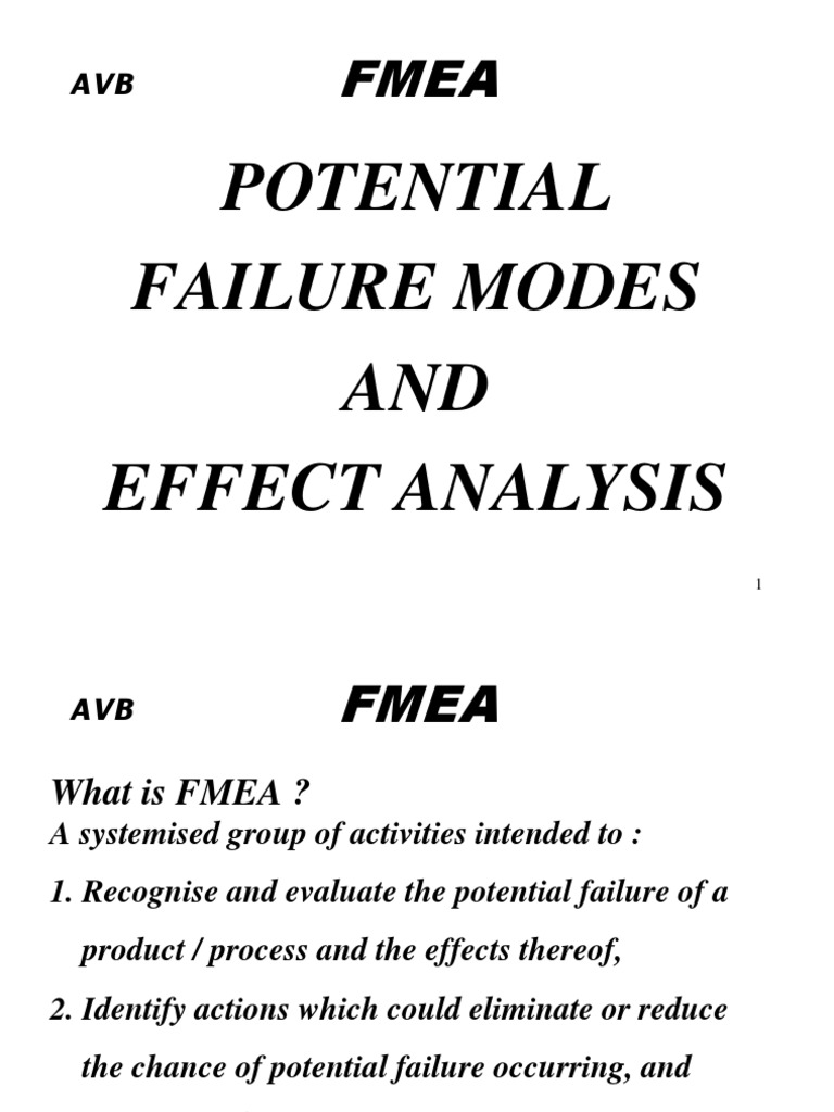 Fmea | PDF | Production And Manufacturing | Systems Engineering
