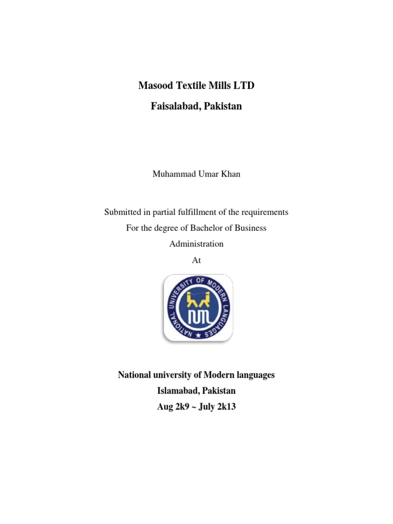 Masood Textile Mills Logo