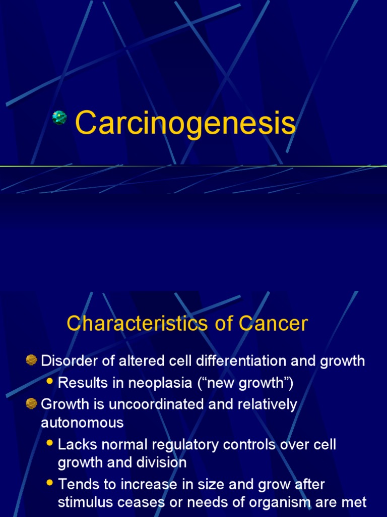 Lecture 20 Carcinogenesis | PDF | Cell Cycle | Carcinogenesis