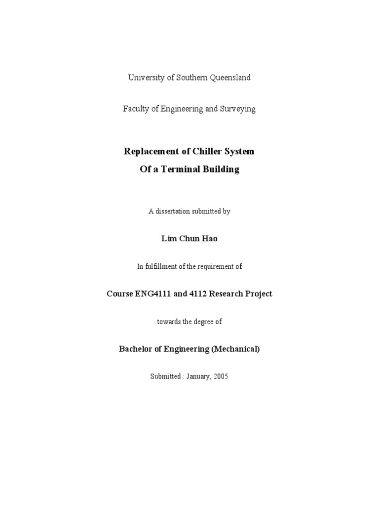 Replacement of Chiller System | PDF | Heat Exchanger | Transport Phenomena