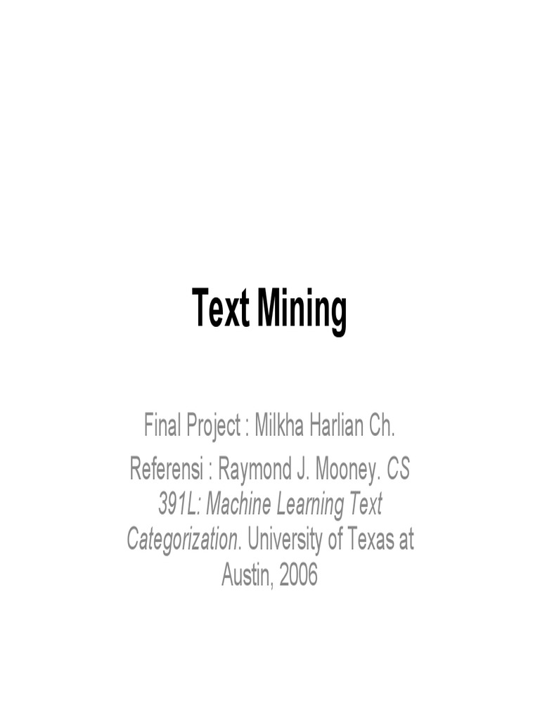 Text Mining | PDF