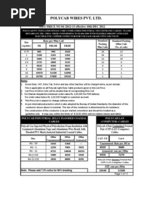 Polycab Cables Price List| Polycab Aluminium Cables Price|, 51% OFF