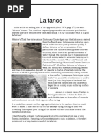 Understanding Concrete Laitance | PDF