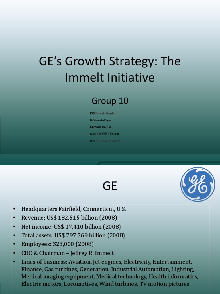 GEs Growth Strategy | Download Free PDF | General Electric | Innovation