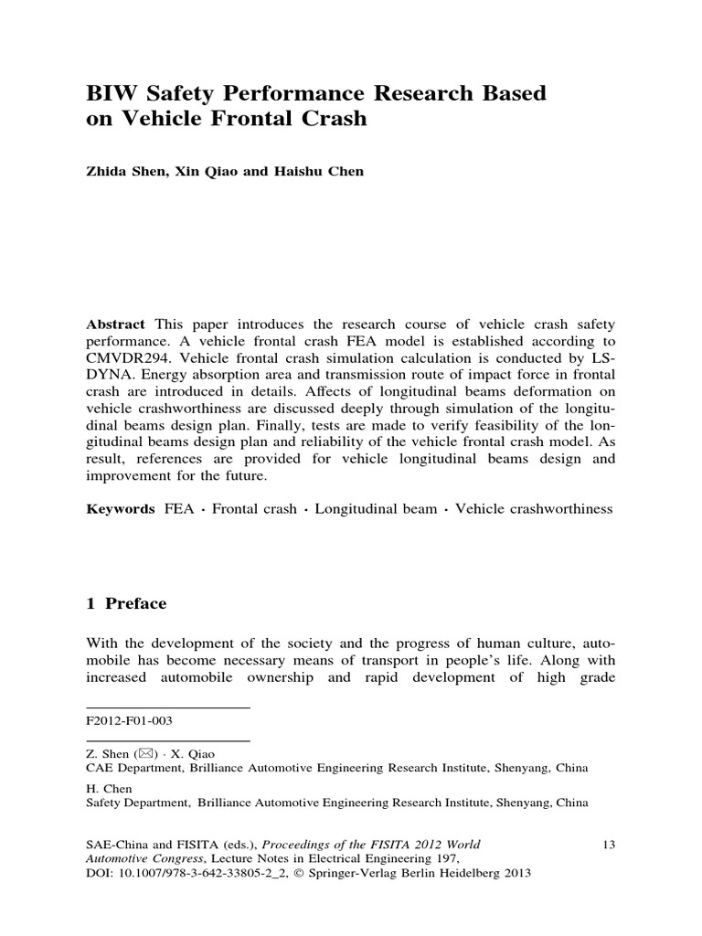 Biw Analysis | PDF | Simulation | Traffic Collision