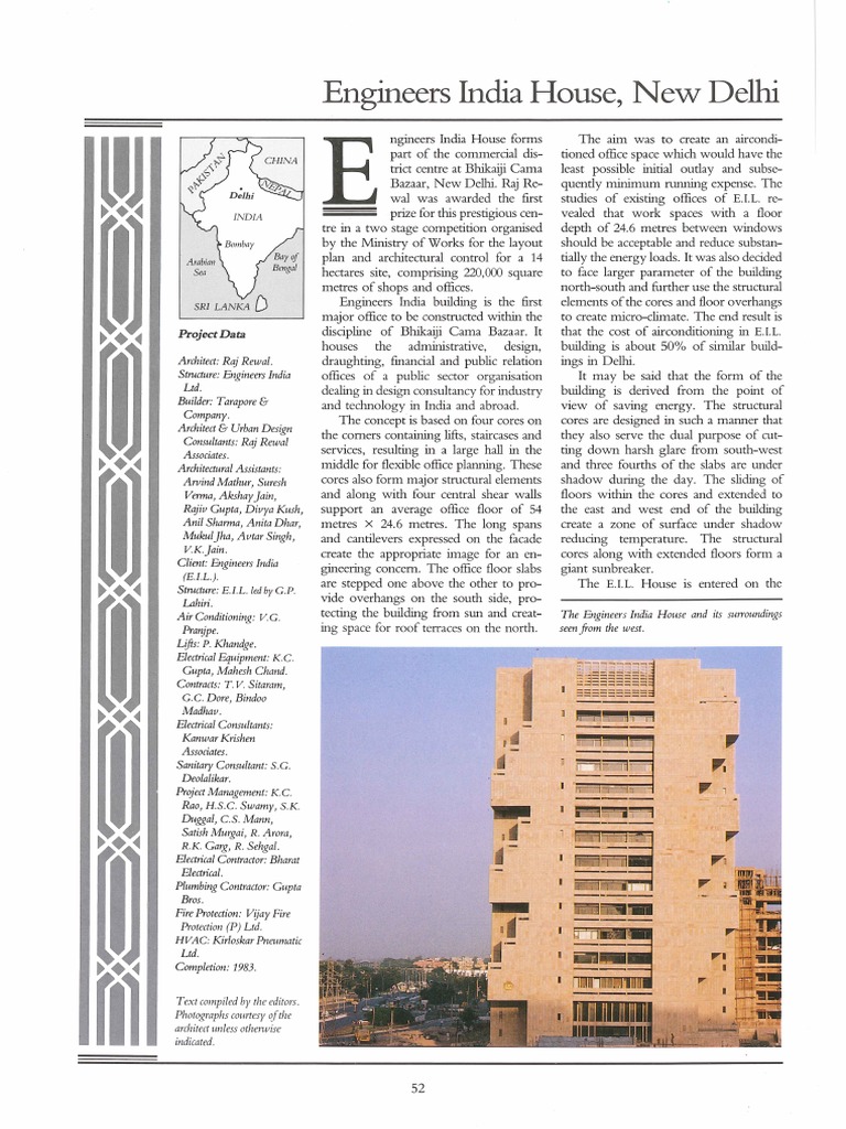 Engineers India House | PDF | Building Engineering | Building