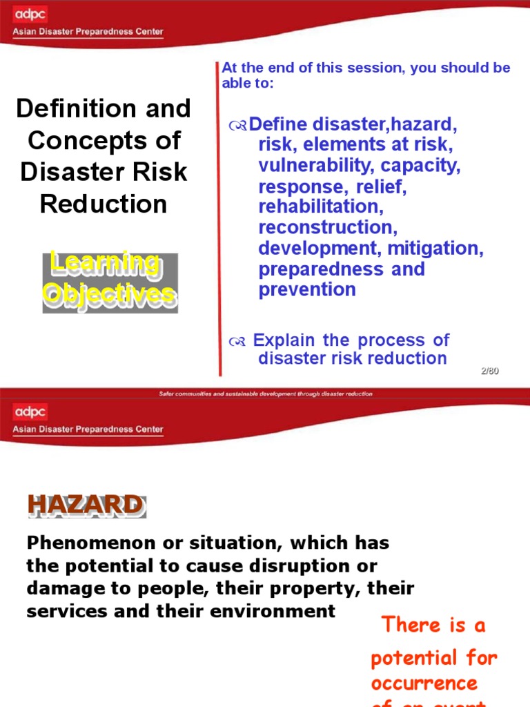 Definition and Concepts in Disaster Management | PDF | Emergency ...