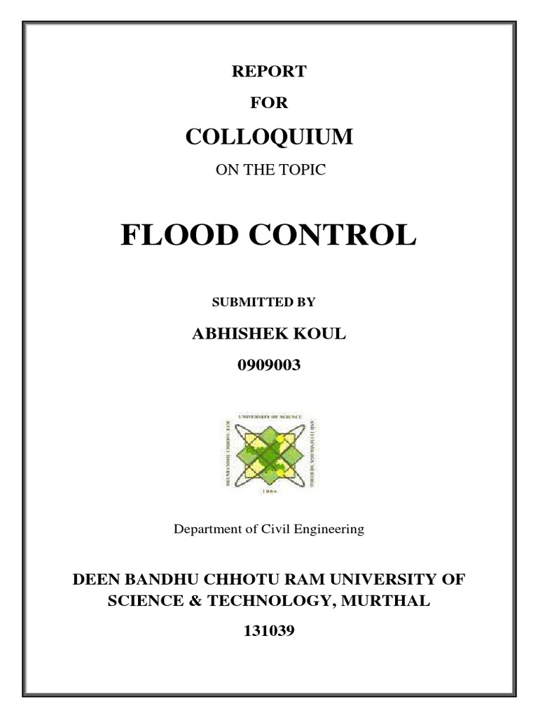 Flood Control | PDF | Levee | Flood