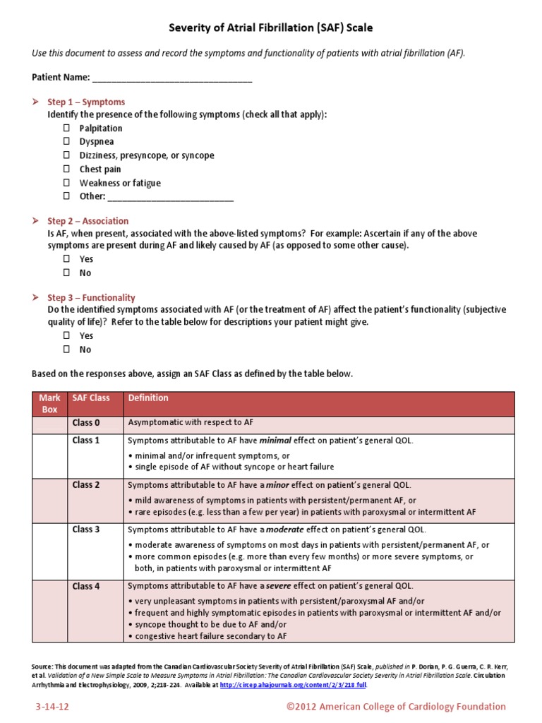 1 AF TK Functional Assessment Scale 31412 | PDF | Symptom | Patient