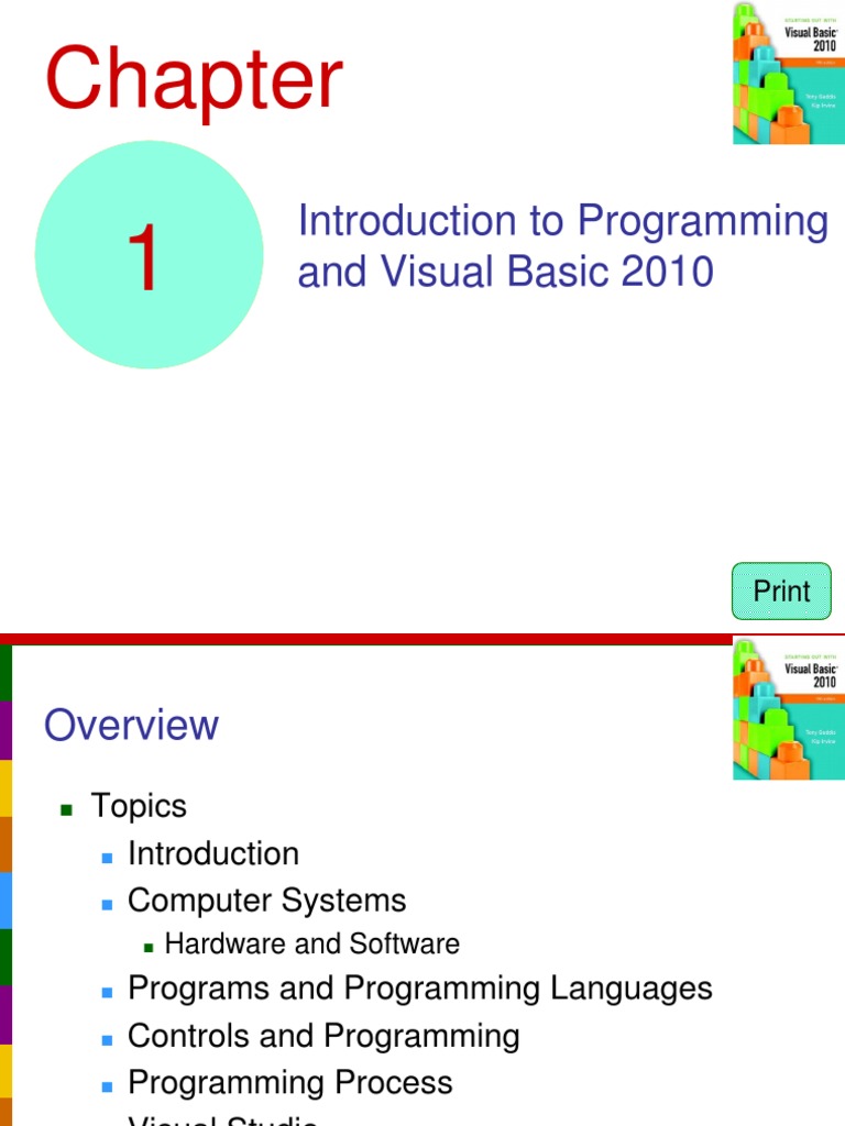 Introduction to Visual Basic 2010 | PDF | Computer Program | Programming