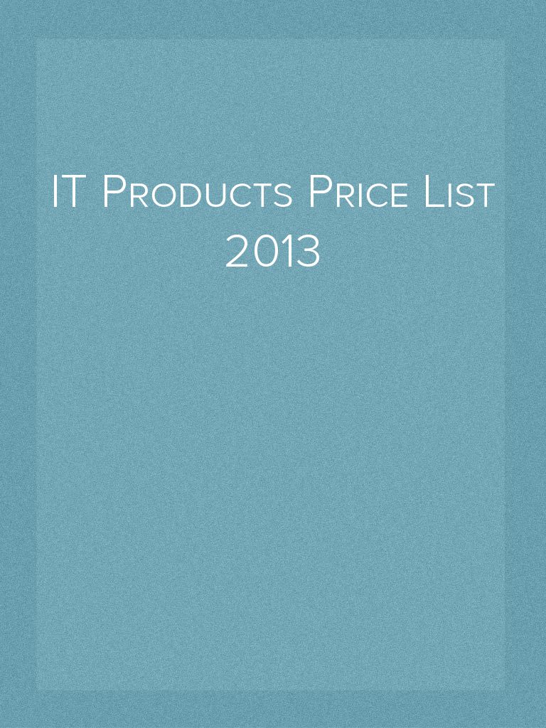 Price List Only1rm 140913 | PDF