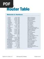 ShopNotes #100 - Ultimate Router Table | PDF | Screw | Woodworking