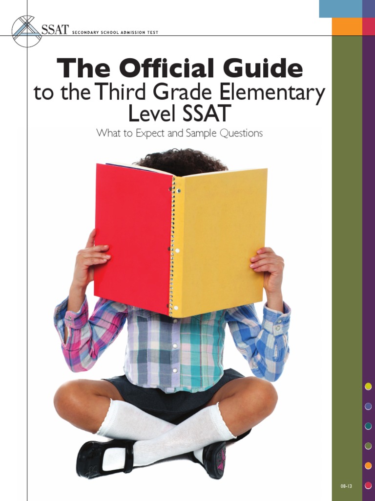 The Official Guide: To The Third Grade Elementary Level SSAT | PDF ...